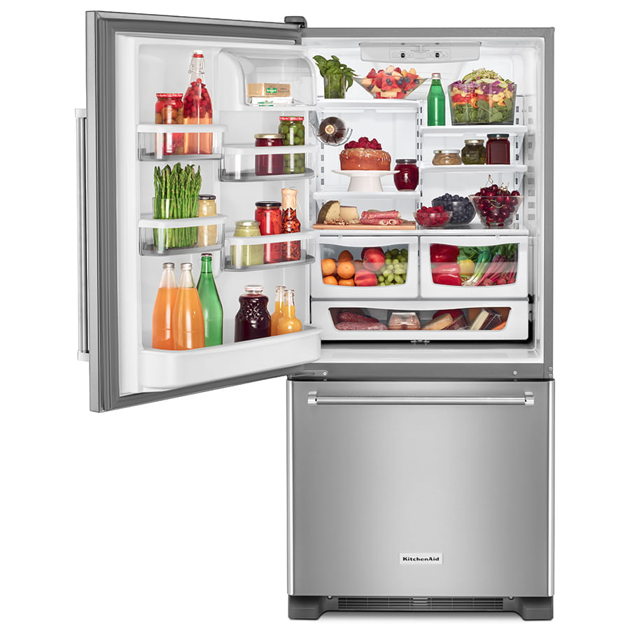 Combo Neveras KitchenAid Bottom Mount 524 litros Apertura Hacia La ...